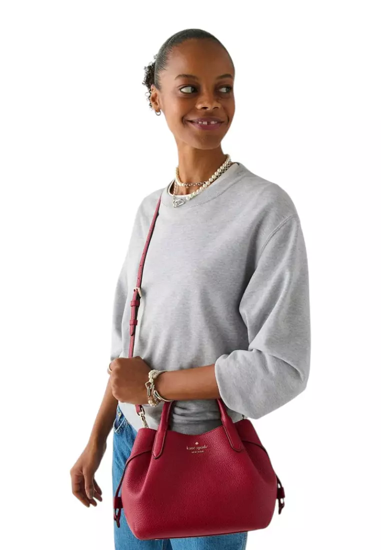 Buy Kate Spade Dumpling Small Satchel Bag - Red Jam 2026 Online | ZALORA