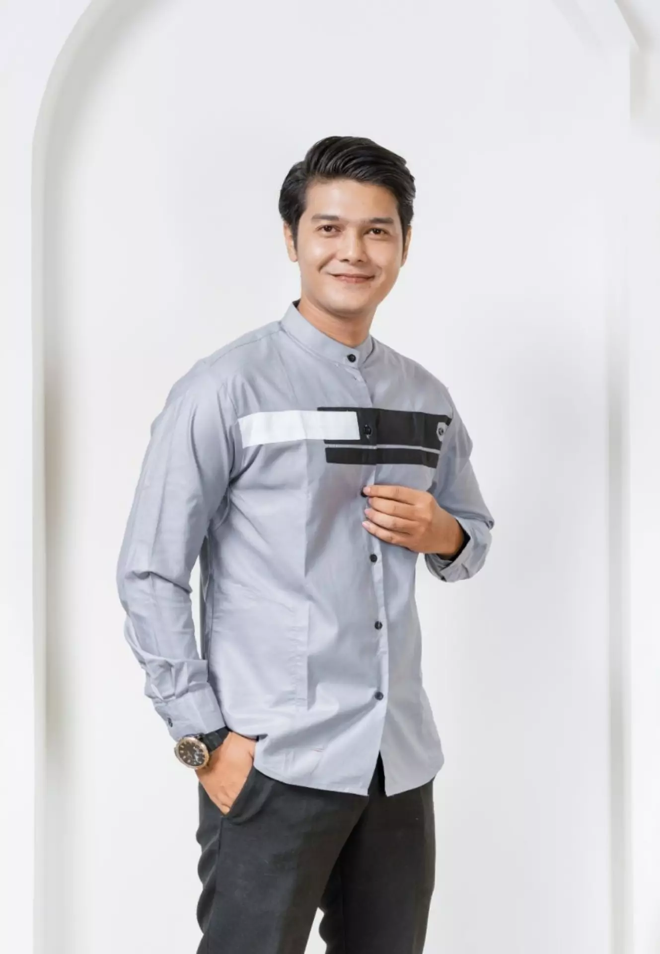 Jual Batik Mayung Nasahi Abu Koko Kombinasi Batik Exclusive Pria Casual ...