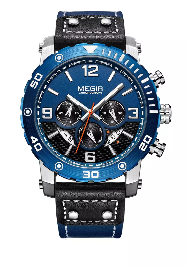 Buy Megir Japan Design Quartz Movement Megir Men Watch Online | ZALORA ...