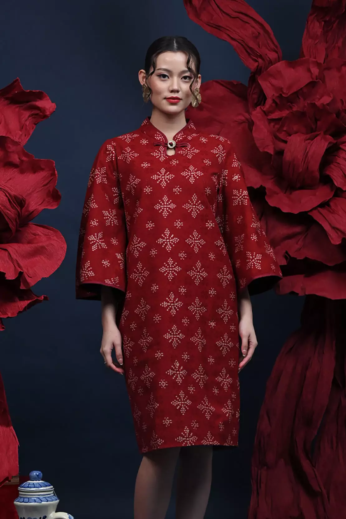 Jual Nona Rara Batik NONA RARA - Diva Dobi CNY D0506, Dress Batik ...