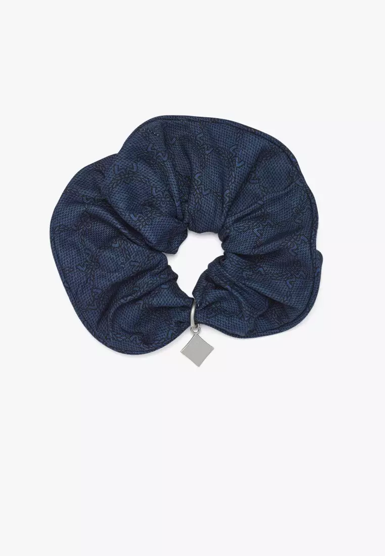 Buy MCM Lauretos Monogram Scrunchie in Cotton and Silk 2025 Online ...