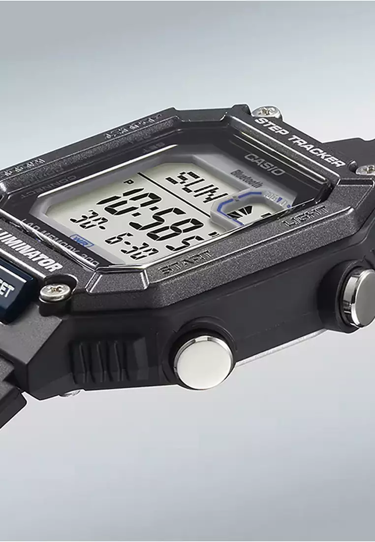 Buy Casio WS-B1000-1A Men Digital Watch Black Resin Strap w. Bluetooth ...