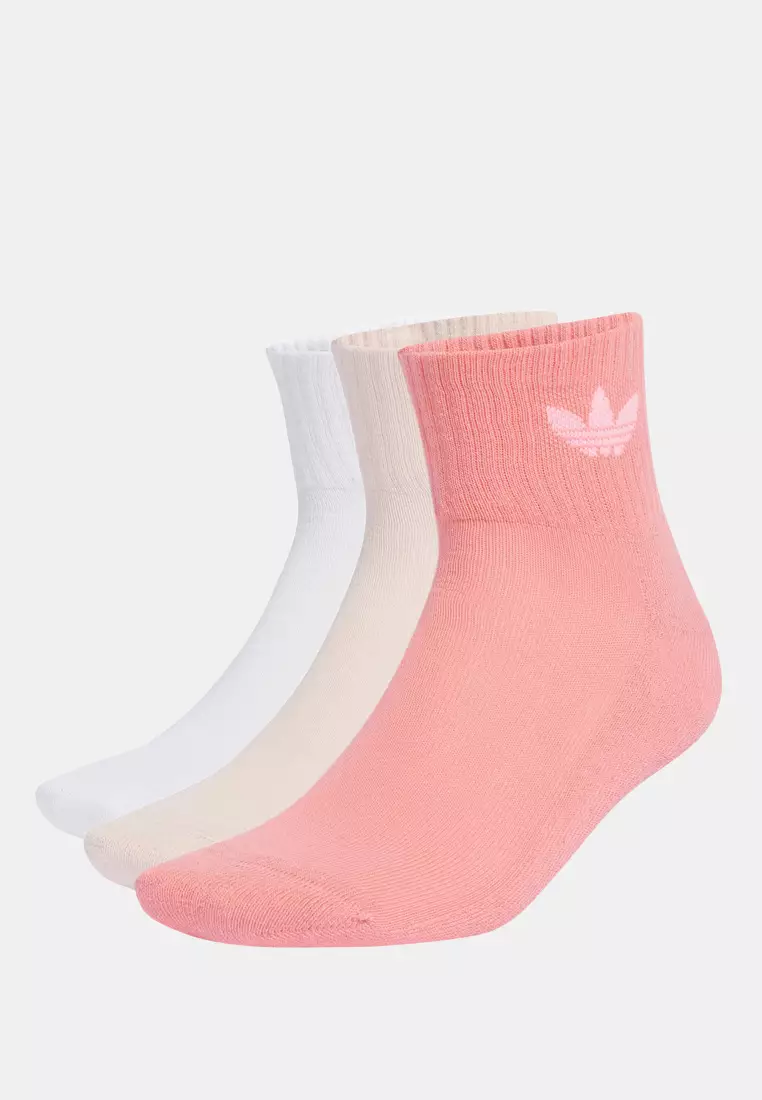 Buy ADIDAS Mid Crew Socks 3 Pairs 2026 Online | ZALORA
