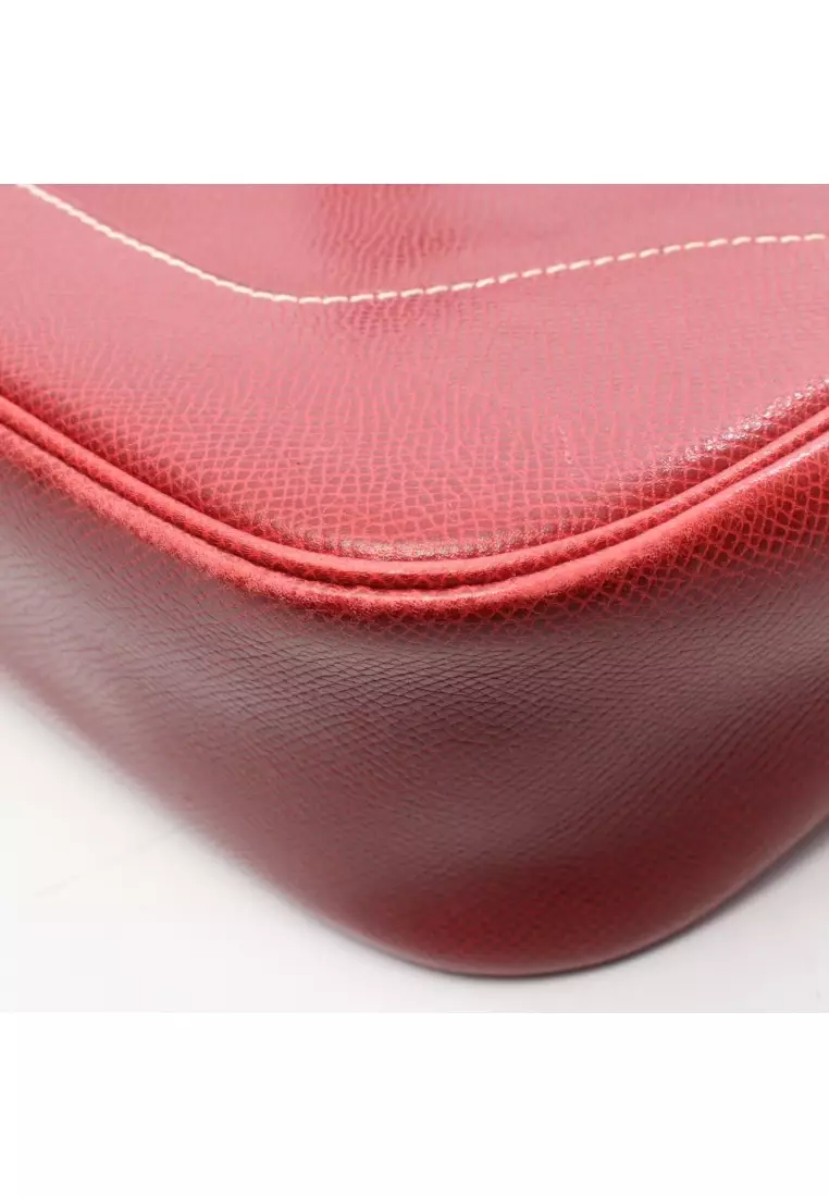 Buy HERMES Pre-Loved Hermès trim 31 Shoulder bag Courchevel Red silver ...