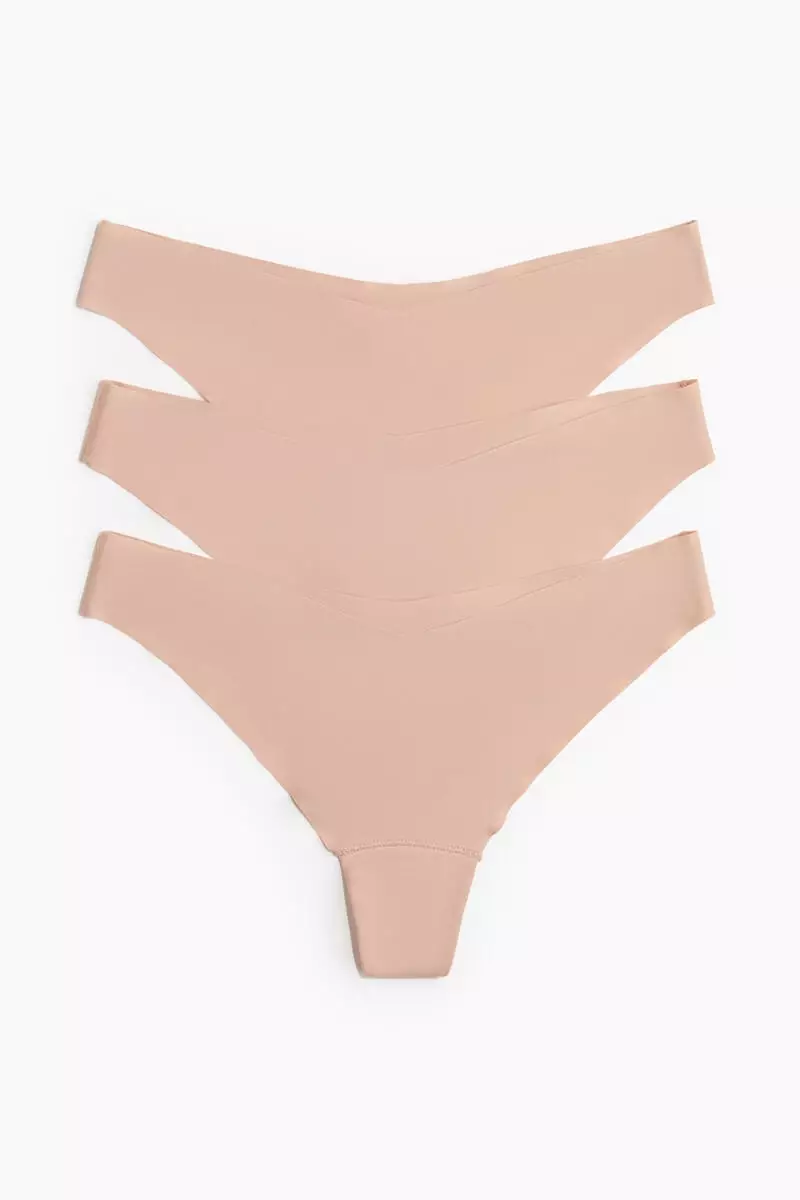 Buy H&M 3-pack invisible thong briefs with Lycra® 2026 Online | ZALORA