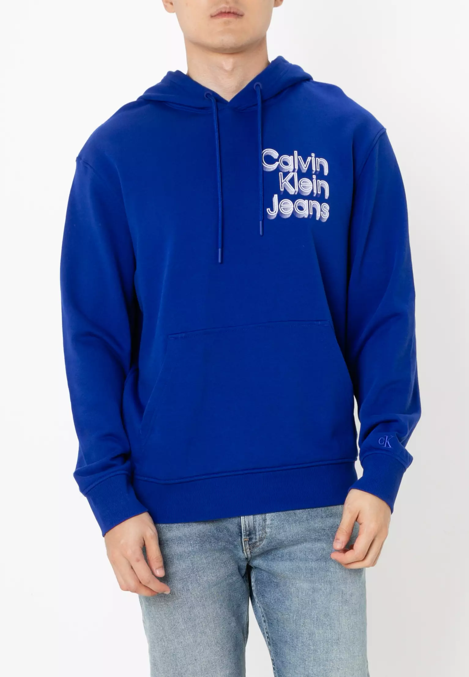 Buy Calvin Klein Stacked Logo Hoodie - Calvin Klein Jeans Online ...