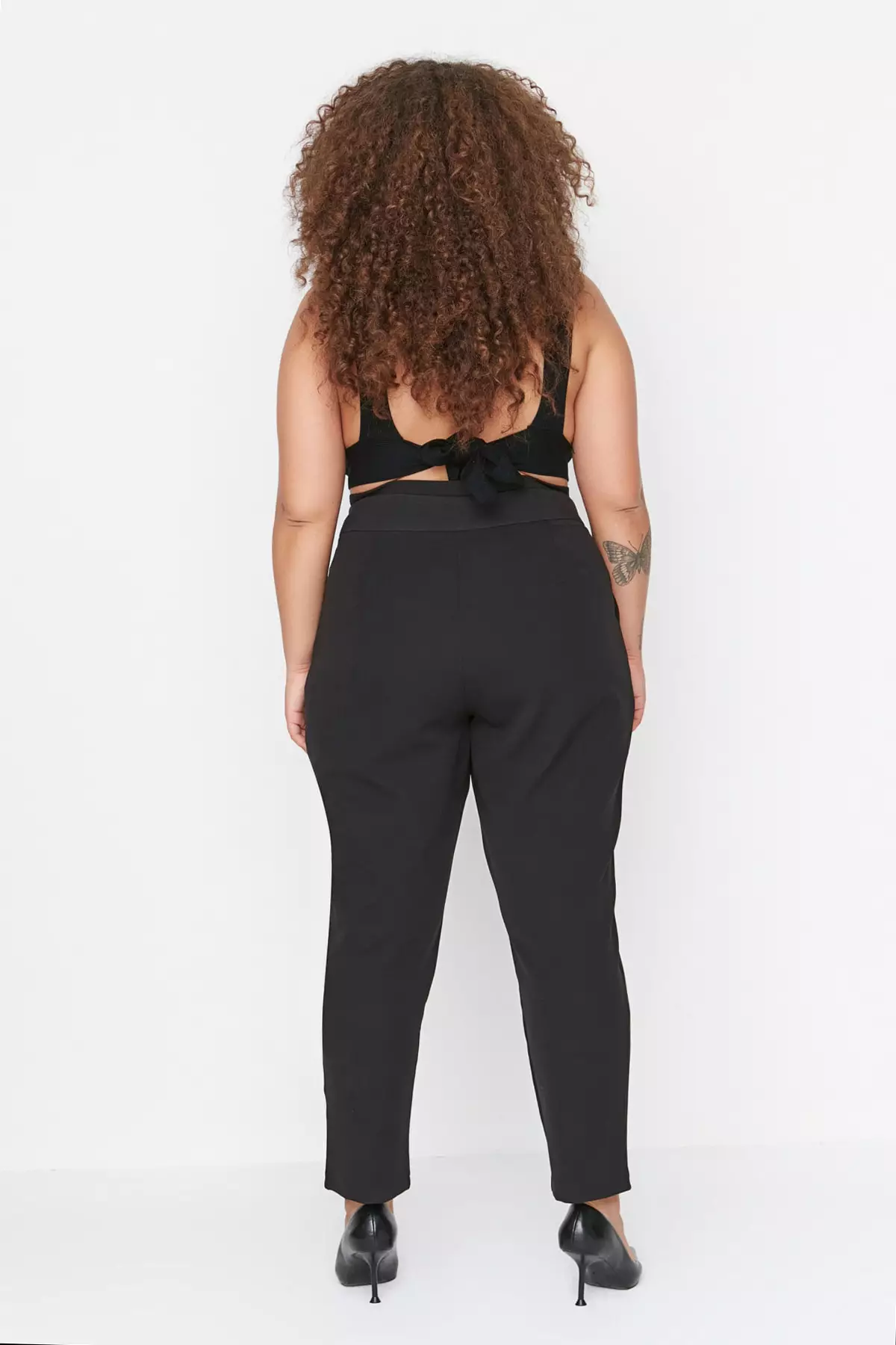 Plus size cigarette trousers store