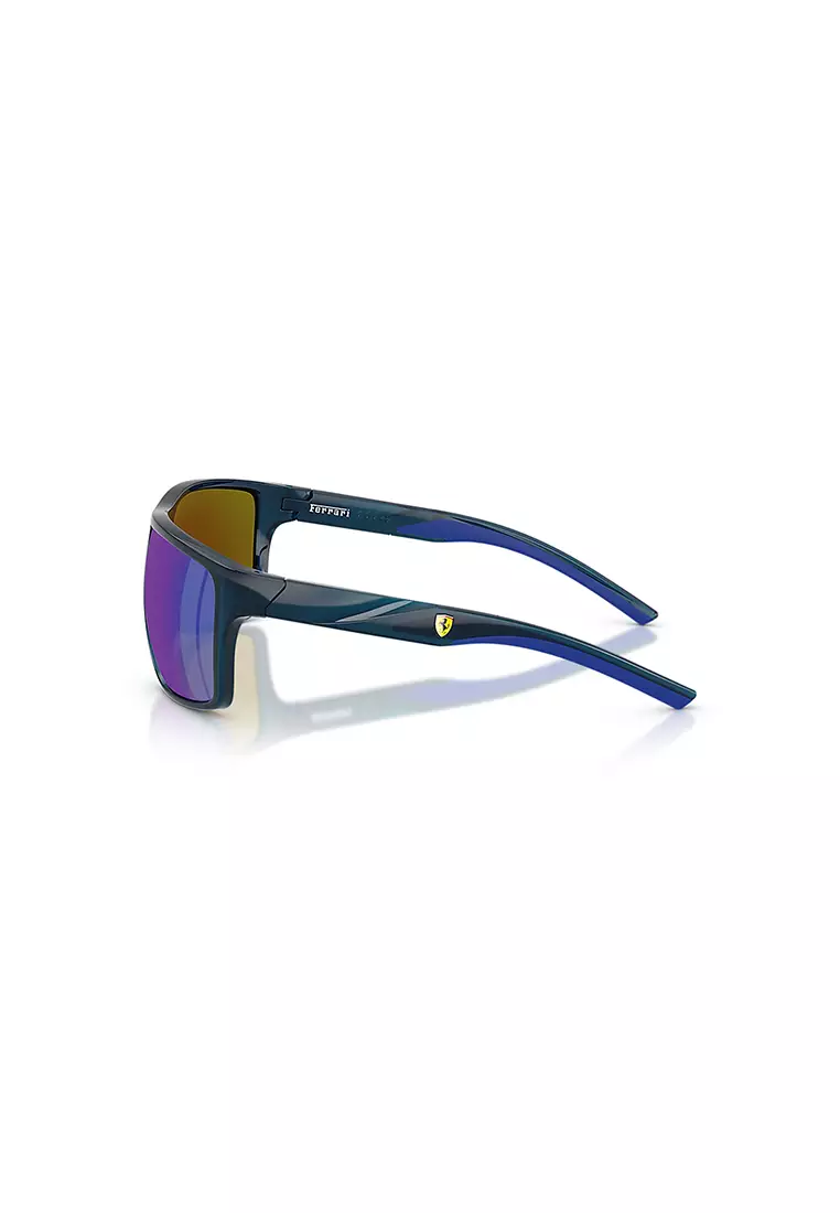 Buy Scuderia Ferrari Men's Pillow Frame Blue Injected Sunglasses ...