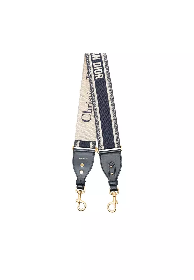 Buy Dior Pre-Loved Dior Embroidered Canvas Bag Strap 2026 Online ...