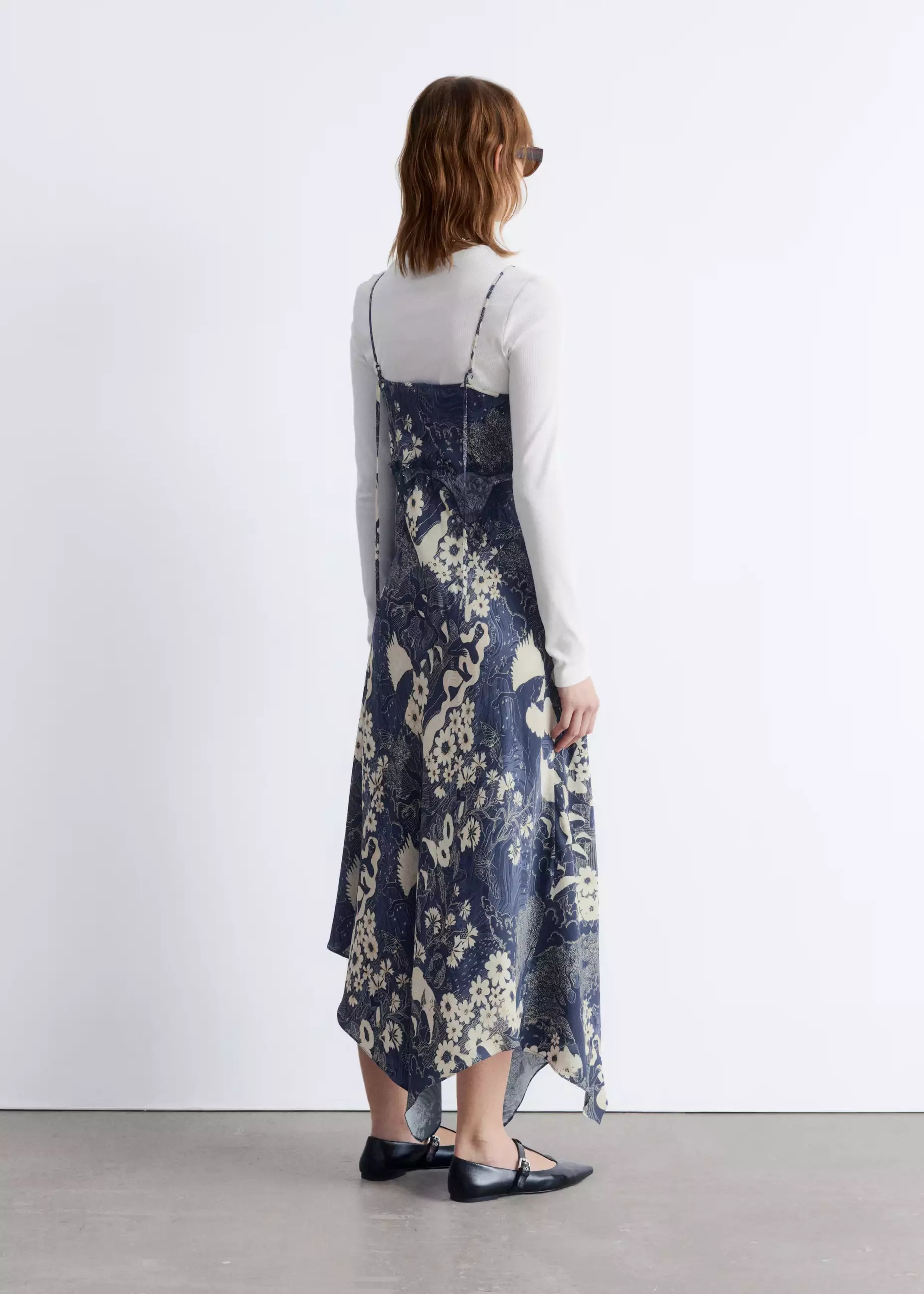 Buy & Other Stories Asymmetrical Satin Slip Midi Dress 2026 Online | ZALORA