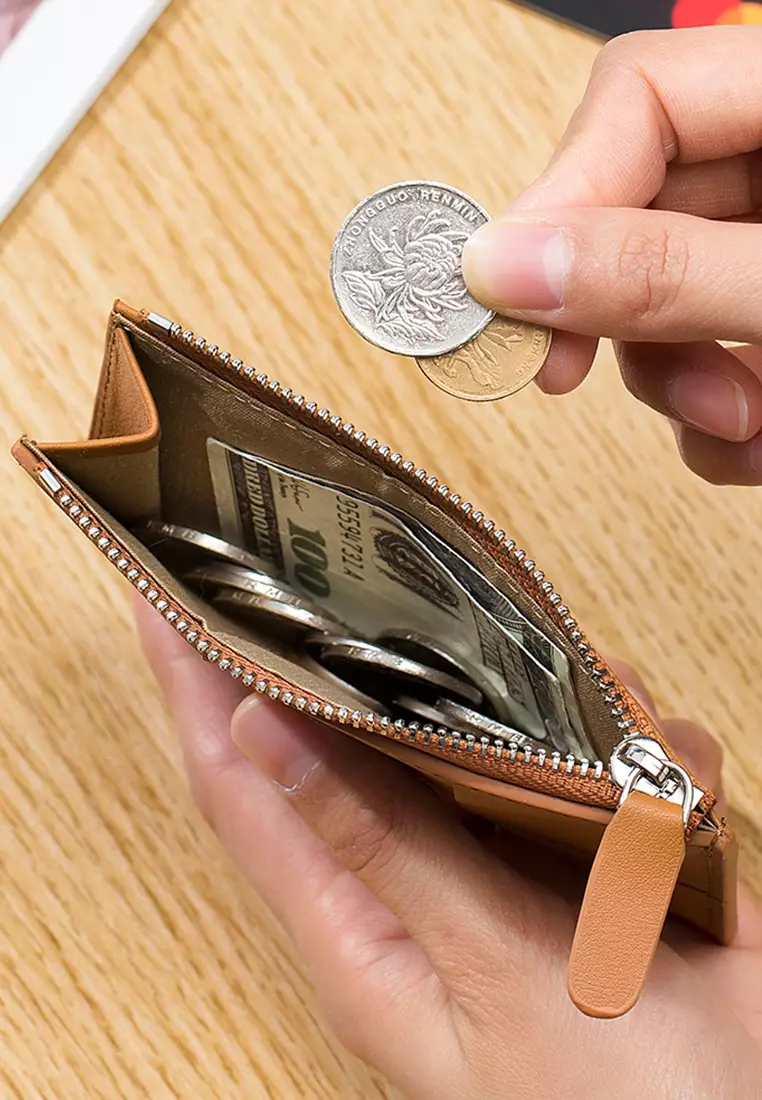 Buy Twenty Eight Shoes Full Grain Leather Weave Card & Coin Purse JW AN ...