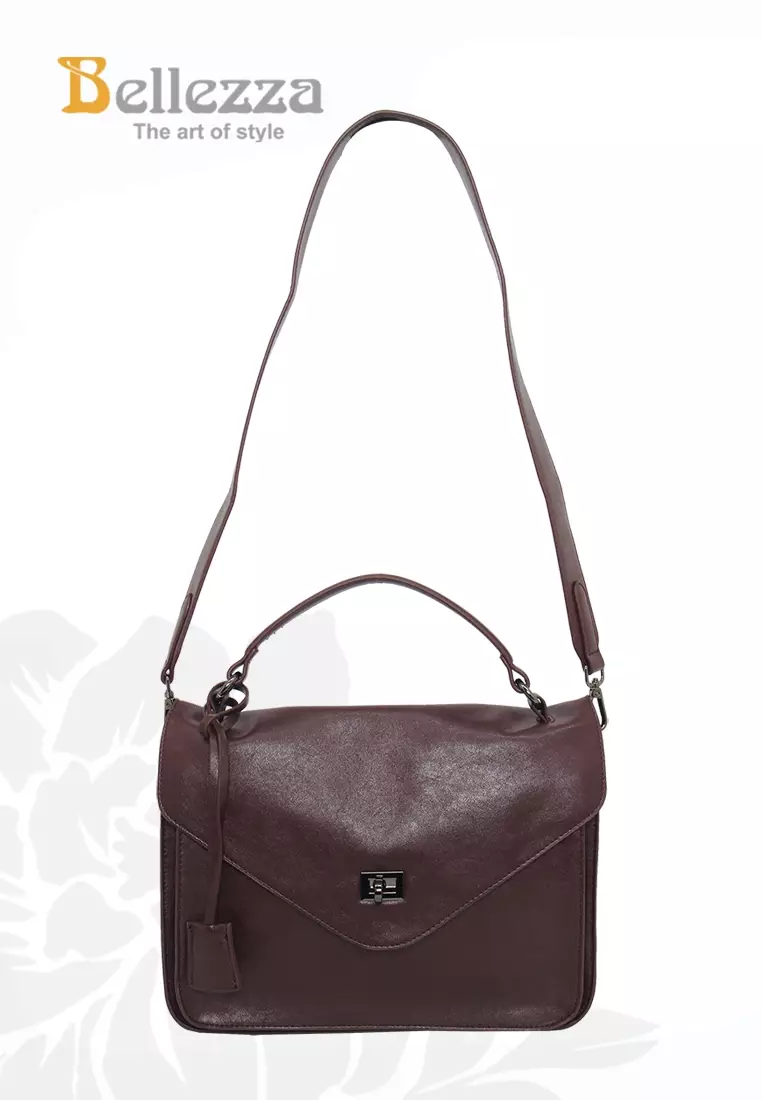 Jual Bellezza Bellezza Shoulder Bag 24534-38 Red Wine Original 2025 ...