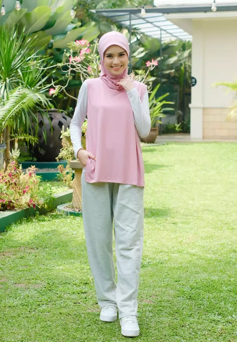 Jual My Daily Hijab Farina Hijab Outer Dusty Pink - Hijab Olahraga ...