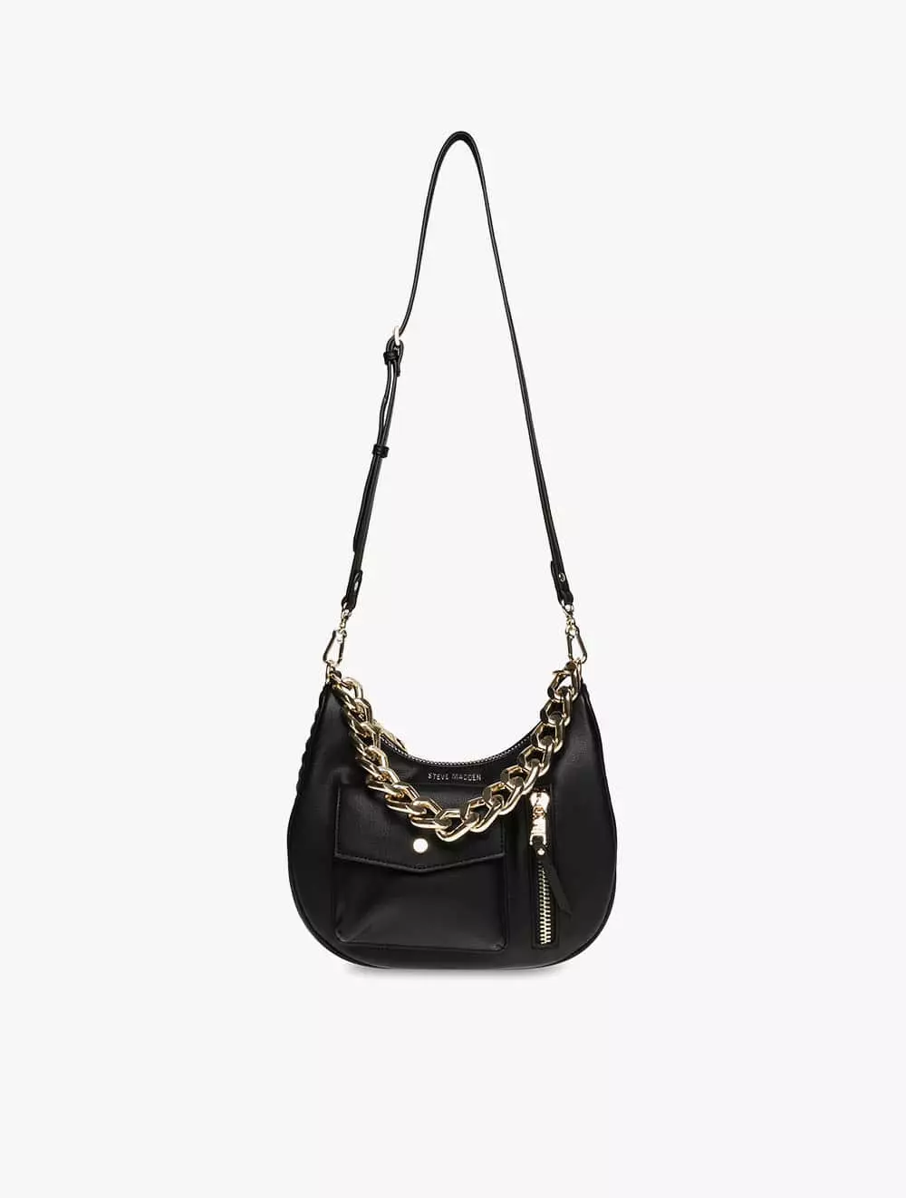 Jual Steve Madden Steve Madden Bozzy Womens Crossbody Bags Blackgold Black Original 2025