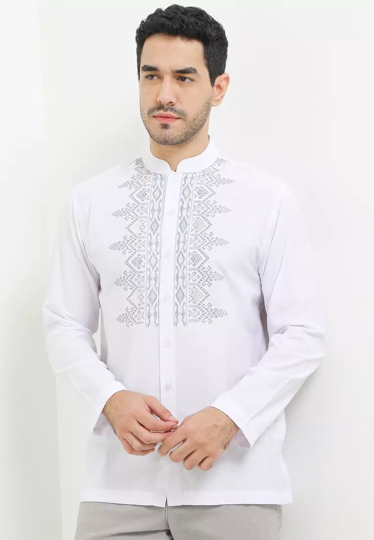Jual INTRESSE Paramartha Long Baju Koko Original 2026 | ZALORA Indonesia