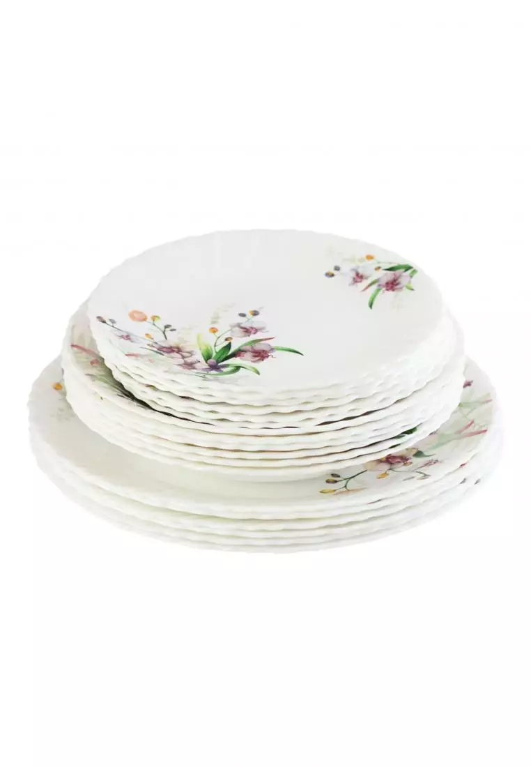 Buy Edge Houseware Ceramic Dinnerware Set of 18pcs 2024 Online | ZALORA ...