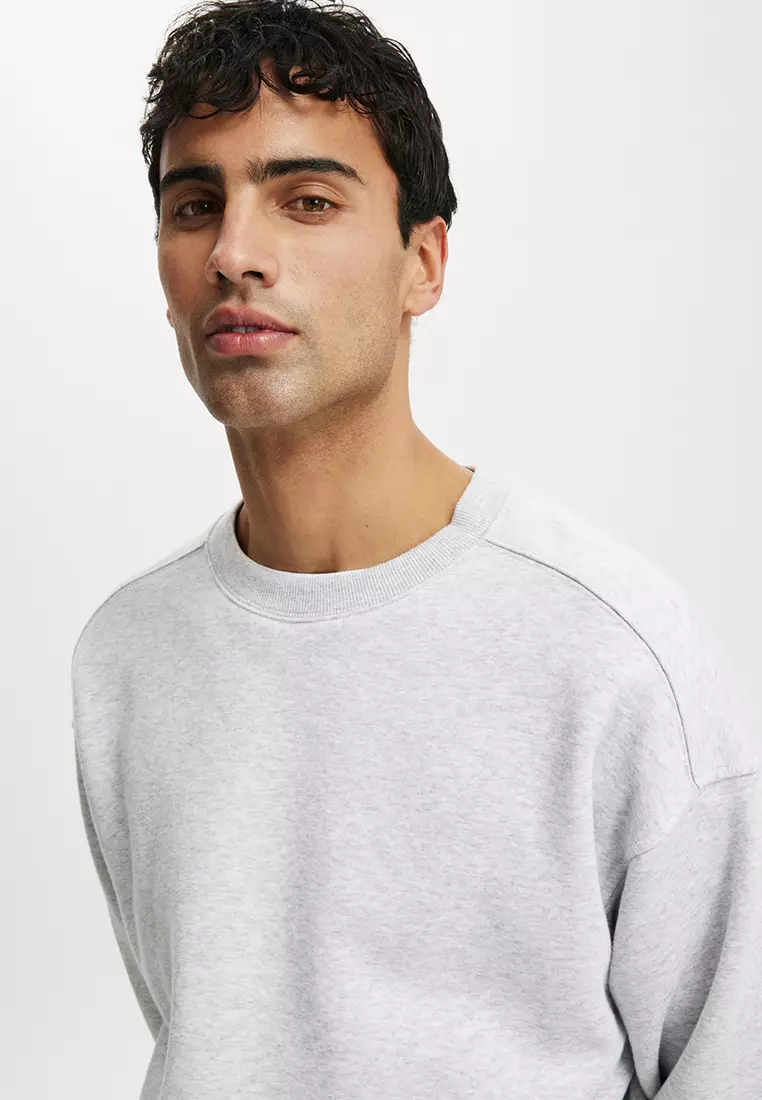 Buy Cotton On Box Fit Crew Sweatshirt Online | ZALORA Malaysia