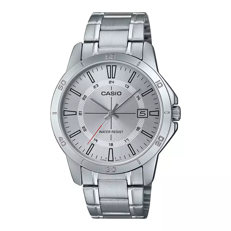 Jual CASIO Jam Tangan Pria Casio General MTP-V004D-7CUDF Silver Dial ...