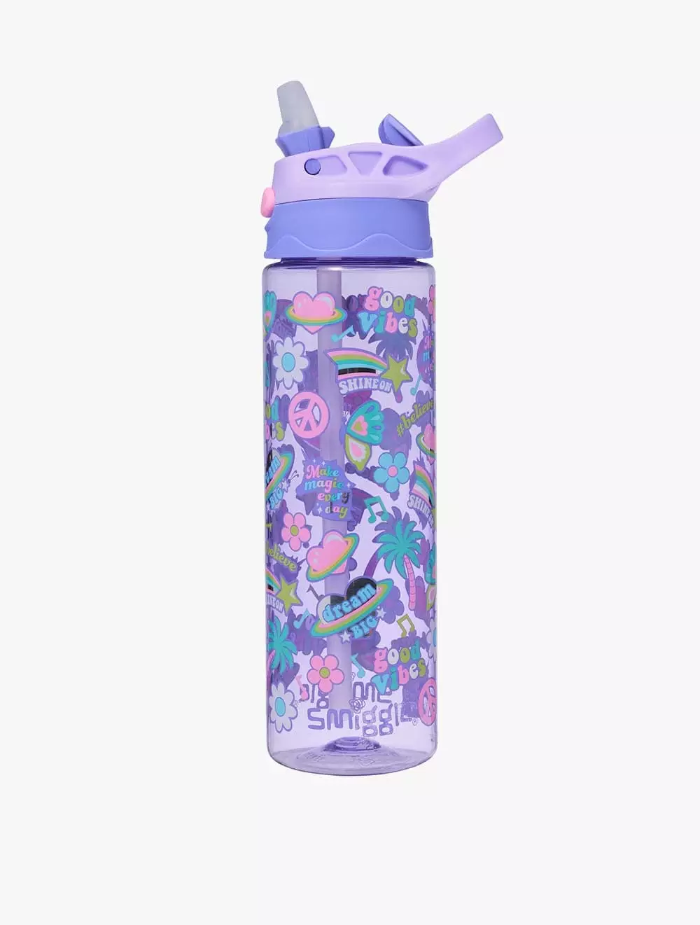 Jual Smiggle Smiggle All Stars Flip Top Plastic Drink Bottle 650Ml ...