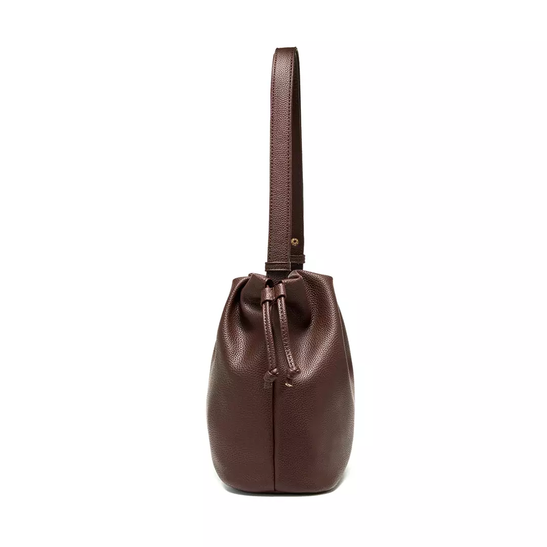 Jual Berrybenka Label Sofia Raina Bucket Bags Dark Brown Original 2026 ...