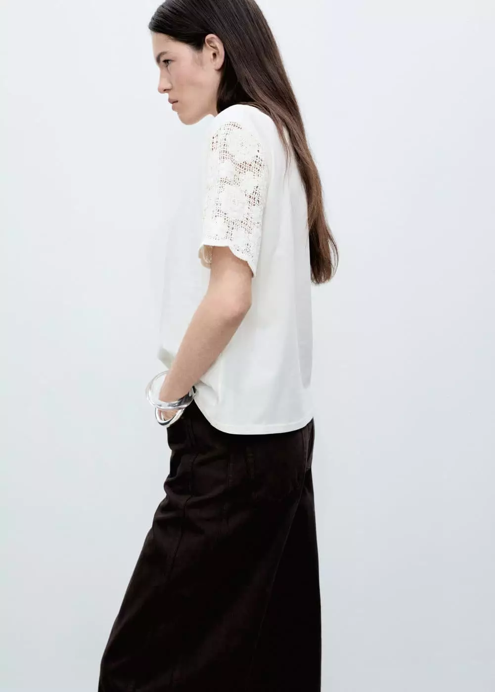 Jual Mango Kaos katun lengan rajutan Original 2025 | ZALORA Indonesia