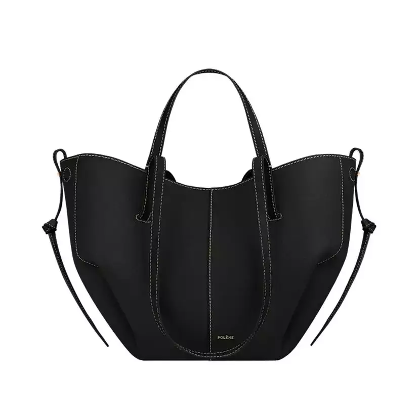 Jual Polene Polene Cyme Mini Black With Ecru Stitching Original 2025 ...