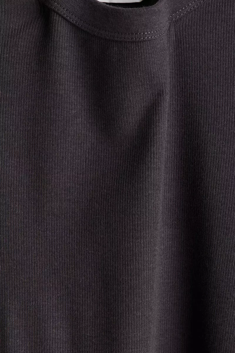 Buy H&M Ribbed top 2025 Online | ZALORA