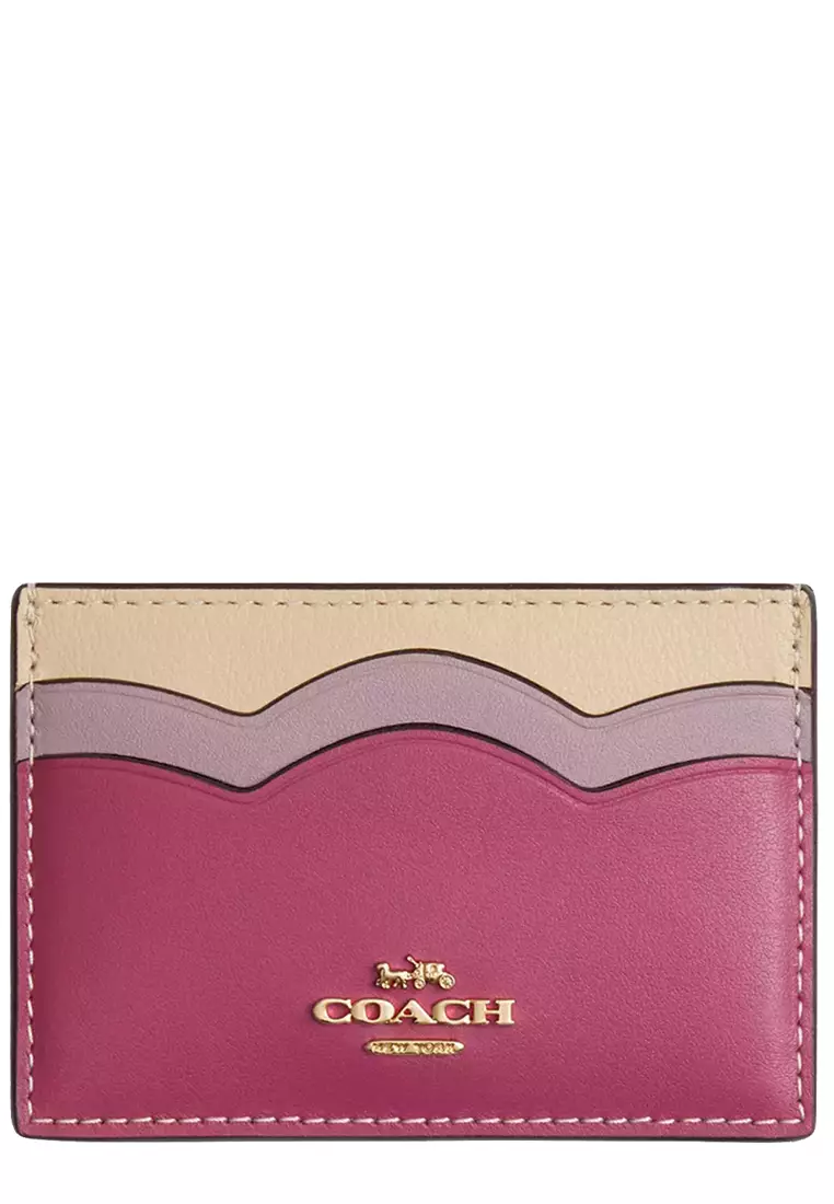 Buy Coach Petal Card Case in Light Raspberry Multi CW923 Online ...