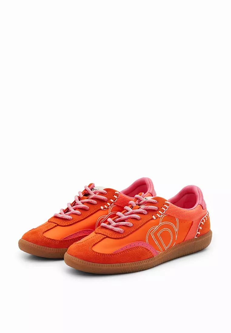 Jual Desigual Desigual Woman Shoes Retro split leather sneakers ...