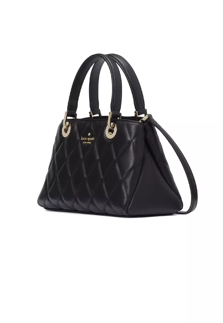 Buy Kate Spade KATE SPADE Carey Small Quilted Sullivan Satchel Black ...