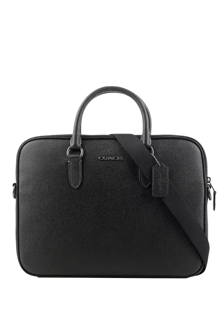 Buy COACH Mens Liam Compact Brief - Black 2025 Online | ZALORA Philippines