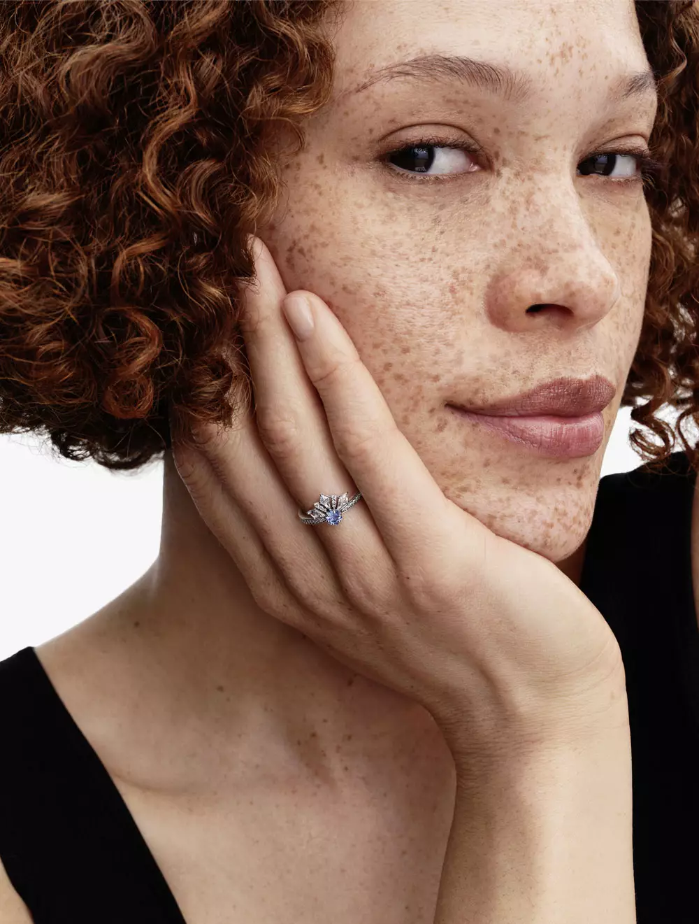 Jual PANDORA Disney Frozen Elsa Sterling Silver Ring with Water Blue ...