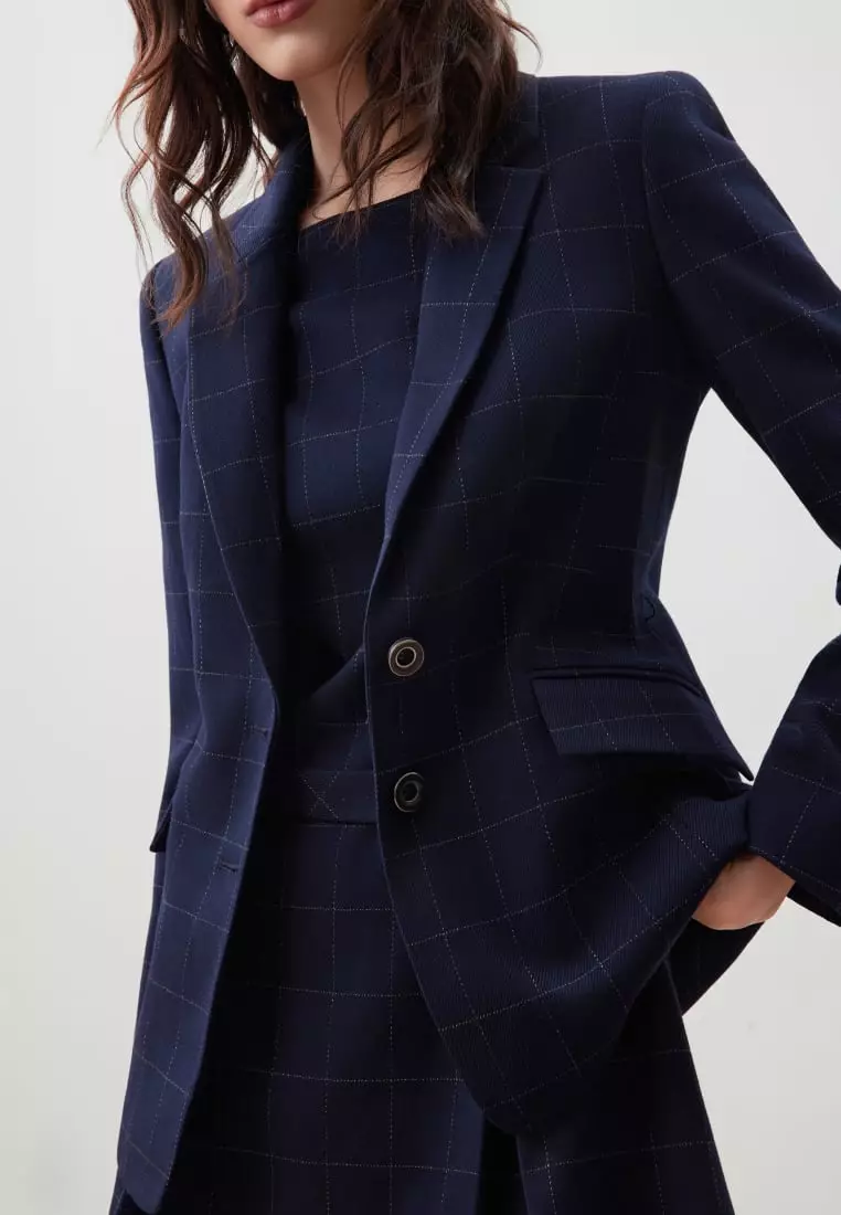 Buy G2000 G2000 Check Twill Blazer 2026 Online | ZALORA