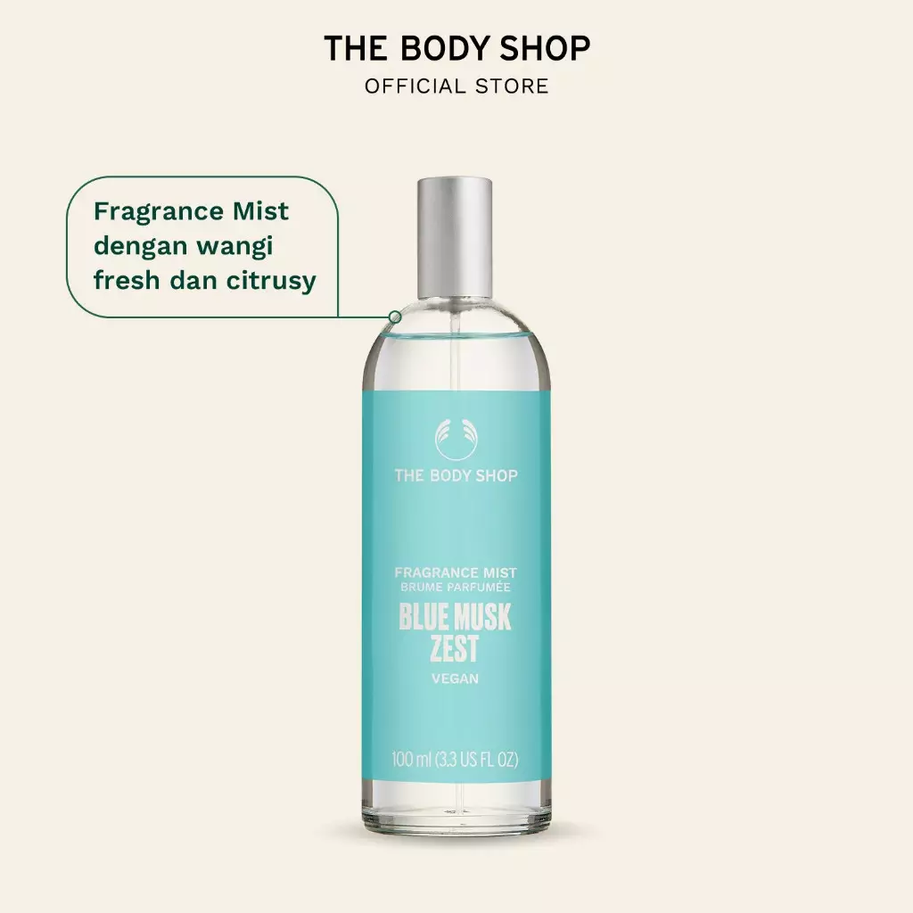 Jual The Body Shop Blue Musk Zest Fragrance Mist 100ml Original 2026 ...