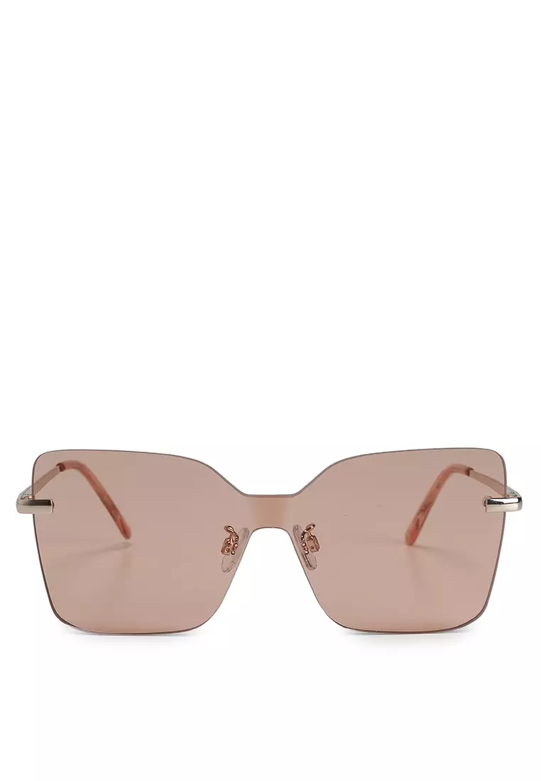 Jual ALDO Romashin Rimless Square Sunglasses Original 2025 | ZALORA ...