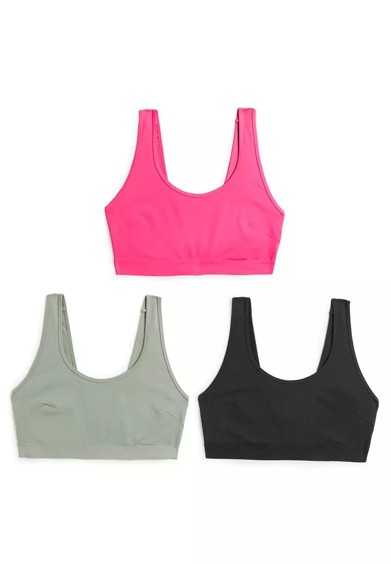 Jual Marks And Spencer 3pk Non Wired Crop Tops Original 2025 Zalora Indonesia