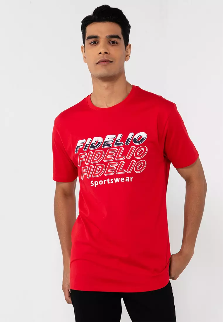 Buy Fidelio Signature Embroidery Graphic Tee 2026 Online | ZALORA