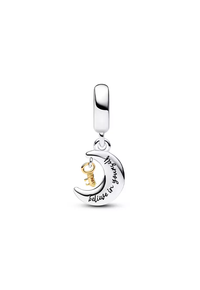 Buy PANDORA Pandora Two-tone Key & Moon Dangle Charm Online | ZALORA ...