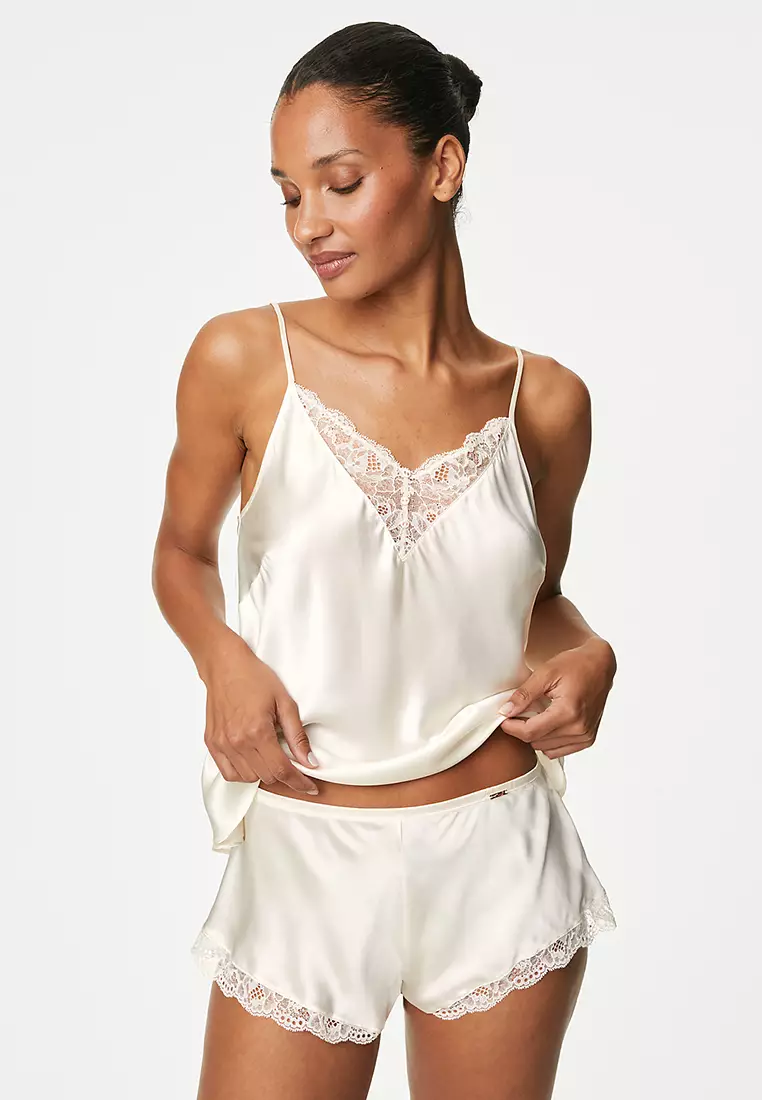 Jual Marks & Spencer Aster Sparkle Lace French Knickers Original 2024 ...