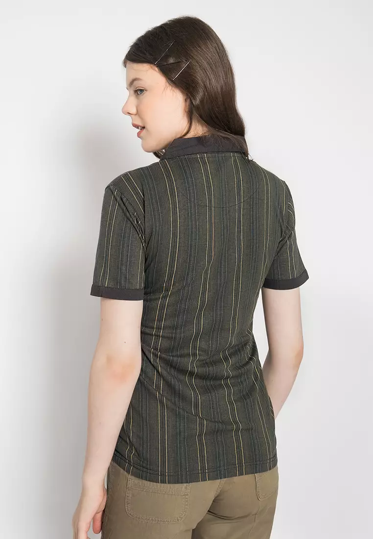 Jual LGS LGS - Kaos Wanita - Lengan Pendek - Warna Coklat- LLTS.520 ...