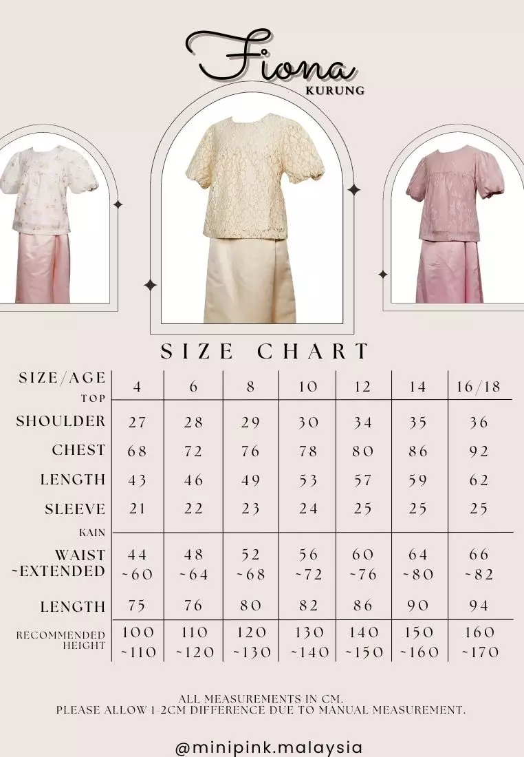 Buy MINI PINK Comel by Mini Pink - Girl Kids & Junior Baju Raya Kurung ...