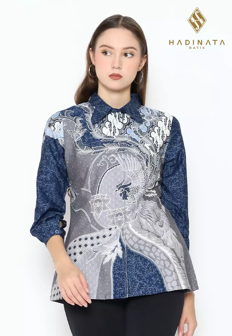 Jual Hadinata Batik Hadinata Batik Wanita Superfine Blouse Jiva Jaya ...