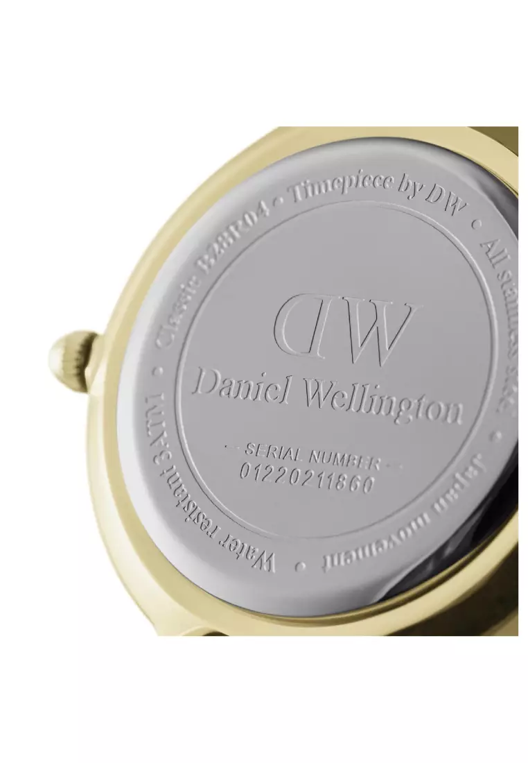 Buy Daniel Wellington Petite 28mm Bezel Mesh White MOP Gold - DW Women ...