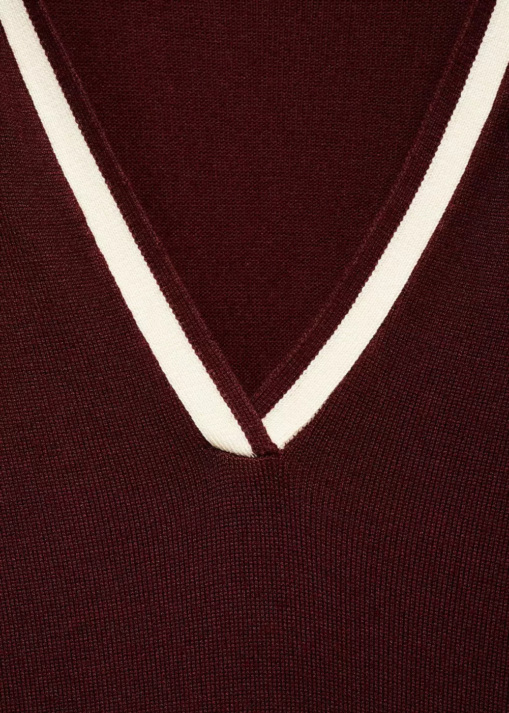 Jual Mango Rompi rajutan kerah kontras Original 2025 | ZALORA Indonesia