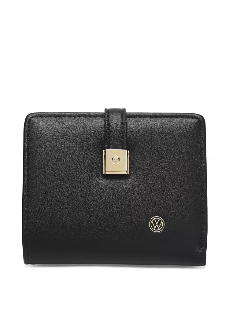 Buy Volkswagen Women's Pin Button Bi Fold Leather Short Purse / Wallet ...