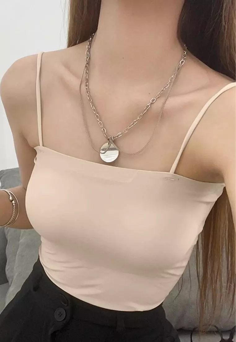 Buy Kiss & Tell Premium Arina Ice Silk Bralette Inner Top Tube in Nude ...