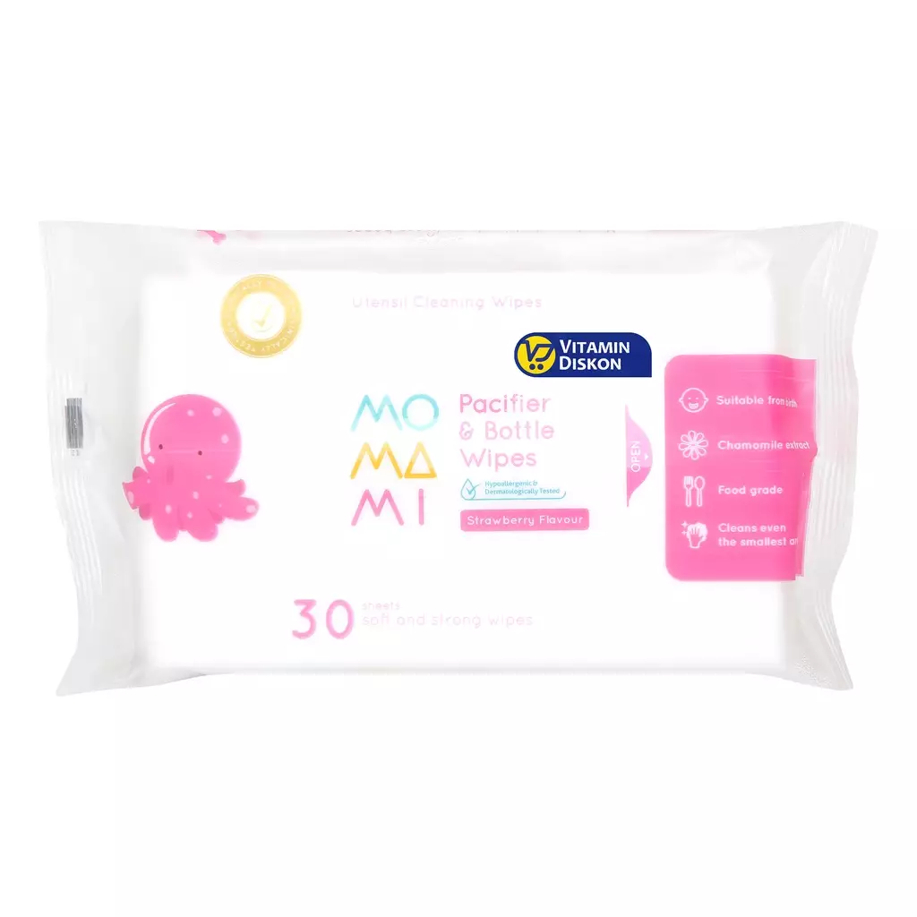 Jual MOMAMI MOMAMI PACIFIAR & BOTTLE WIPES 30SHEETS Original 2024 ...