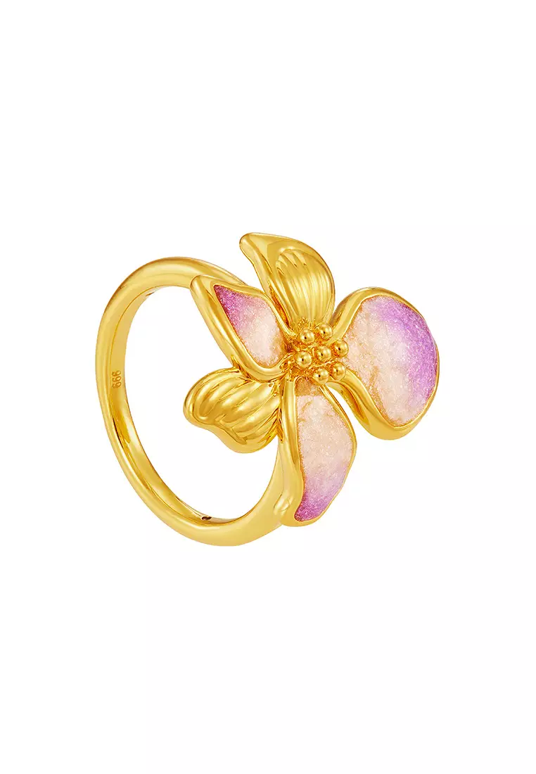 Buy HABIB HABIB 999/24K Yellow Gold Ring 9200004Y(R) Online | ZALORA ...
