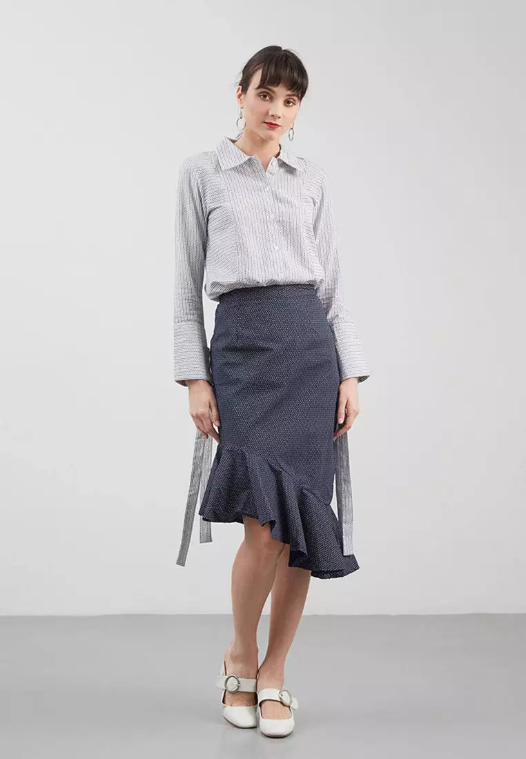 Berrybenka Efa Asymmetrical Flare Skirt 2024 | Buy Berrybenka Online ...