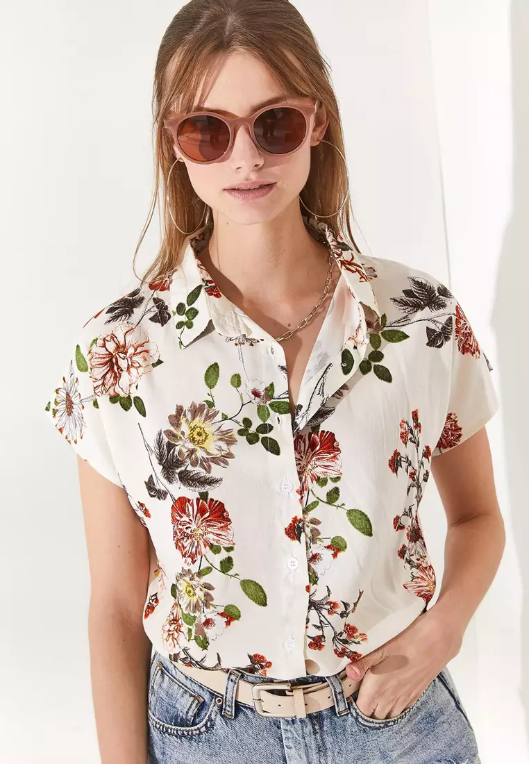 Buy Olalook Floral Bat Shirt Online | ZALORA Malaysia